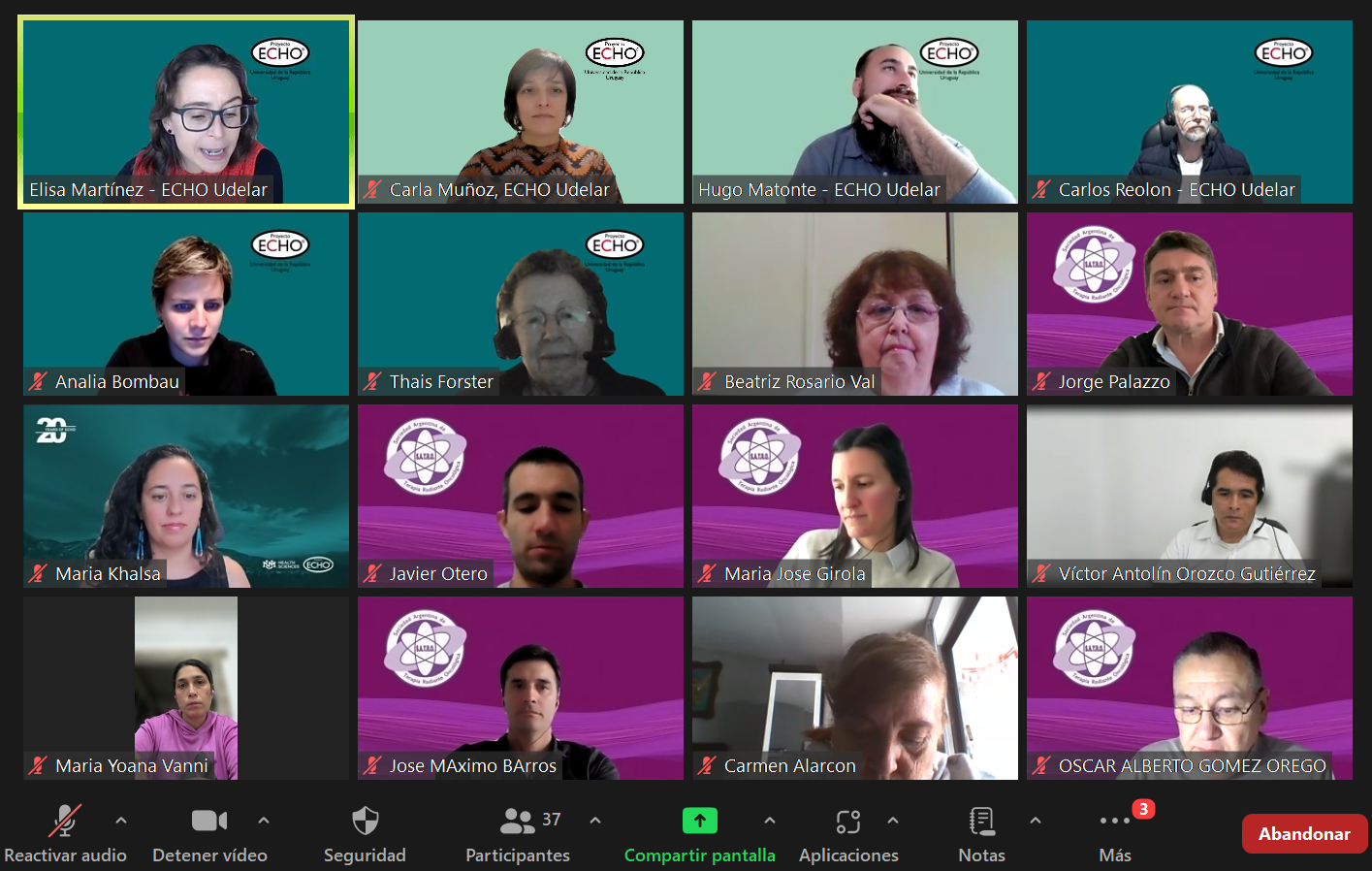 Entrenamiento virtual a equipos de salud : Proyecto ECHO